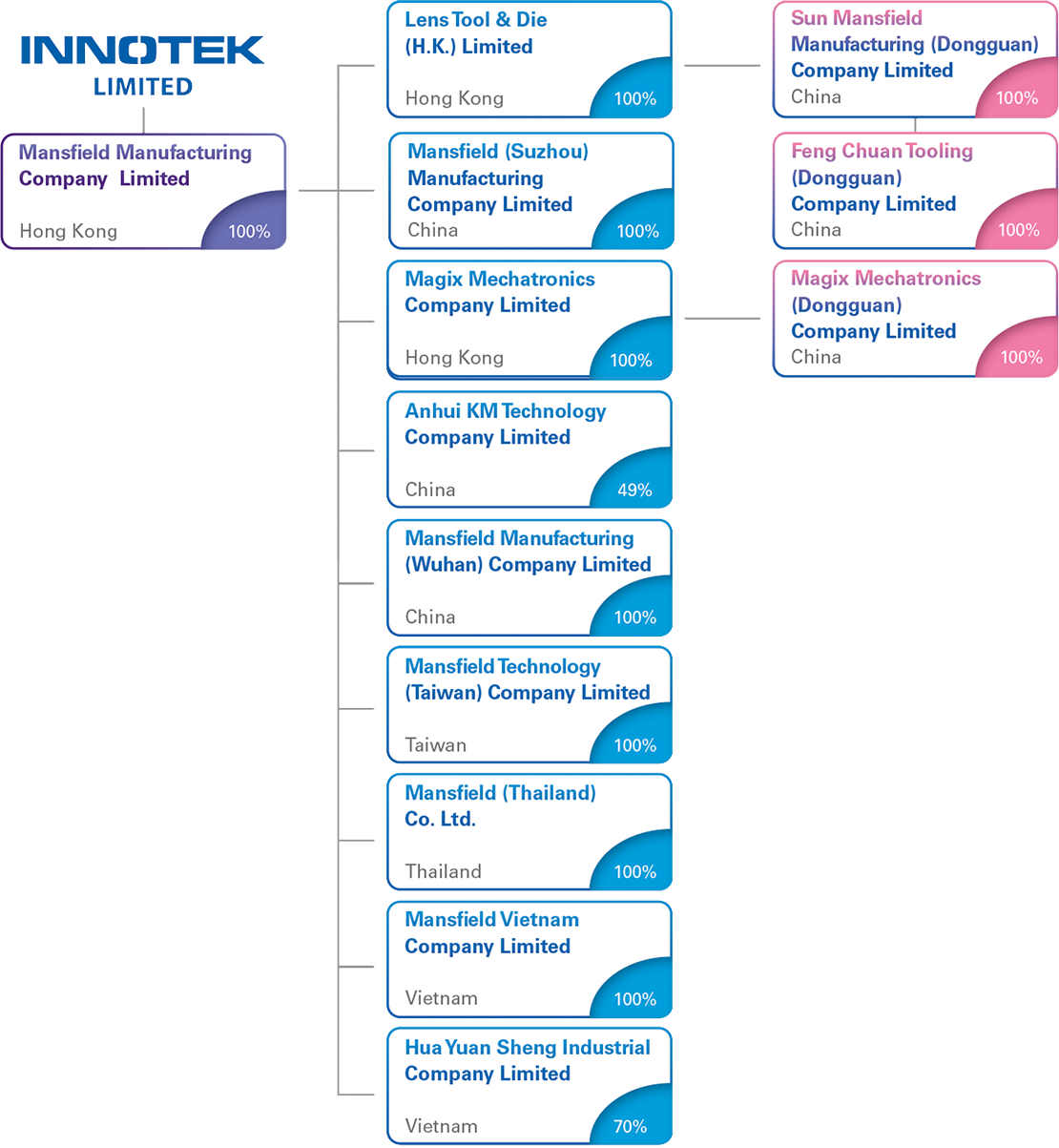 InnoTek Limited - Group Structure